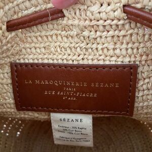 Sezane | Bags | Sezane Mini Farrow Raffia Bucket Bag | Poshmark